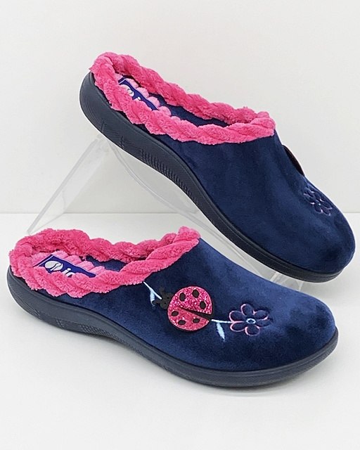 Kapcie domowe damskie Inblu EC84 blue, tęgość H > Kapcie domowe damskie ...